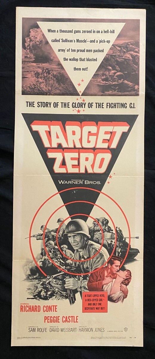 MOVIE POSTER: Target Zero Insert Movie Poster 1956 Richard Conte | eBay