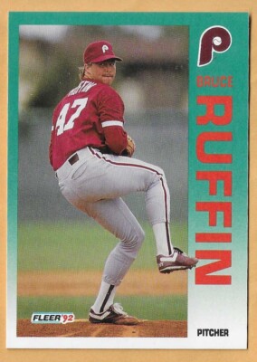 BRUCE RUFFIN PHILADELPHIA PHILLIES #544 no dot usa - FLEER NM-MT 1992 ...