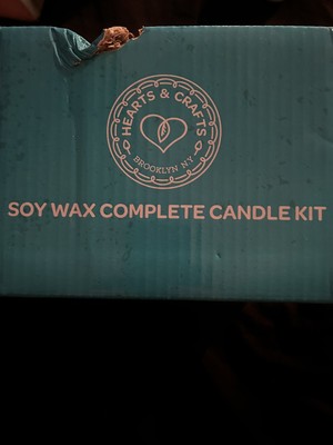 Hearts & Crafts DIY Complete Soy Wax Candle Making Kit - 1 lb Soy ...