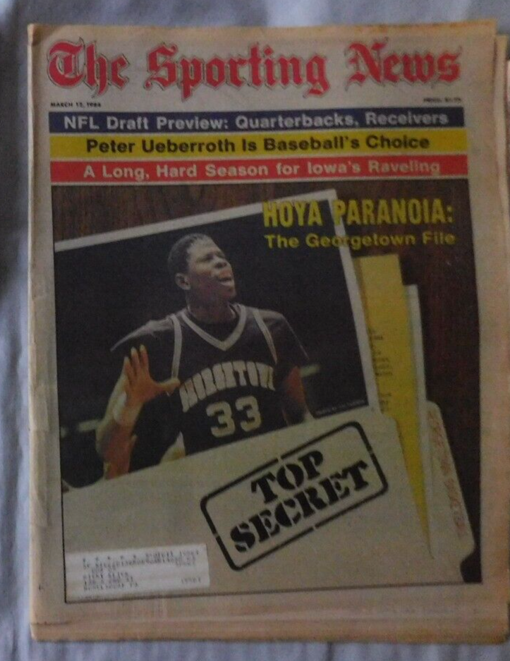 Patrick Ewing Georgetown March 12 1984 The Sporting News VG | eBay