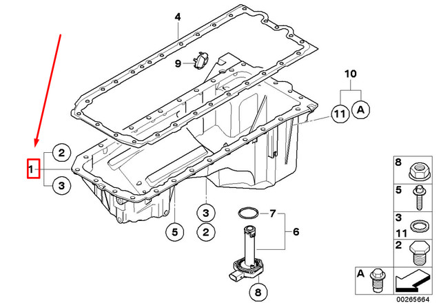 Oil Pan for 2014 BMW 535i 11137556664 Ready to Ship 3637718 for sale ...