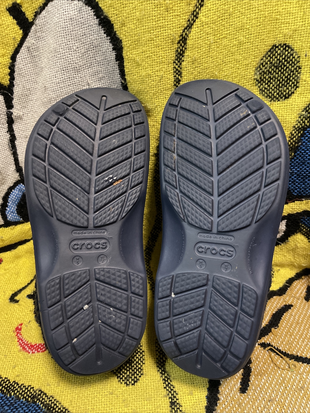 Crocs Blitzen III Navy Blue Lined Faux Fur Clogs Men'… - Gem