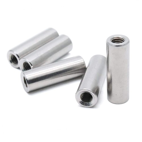 5Pcs M6 Thread Round Coupling Nut Stainless Steel Sleeve Stud Nut ...