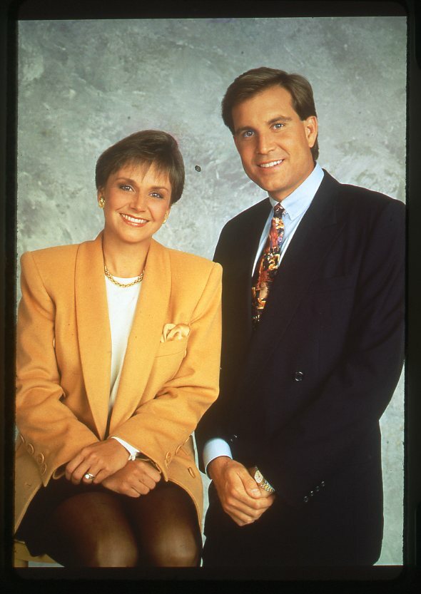 JIM NANTZ ANDREA JOYCE CBS sportscasters SLIDE 1 | eBay
