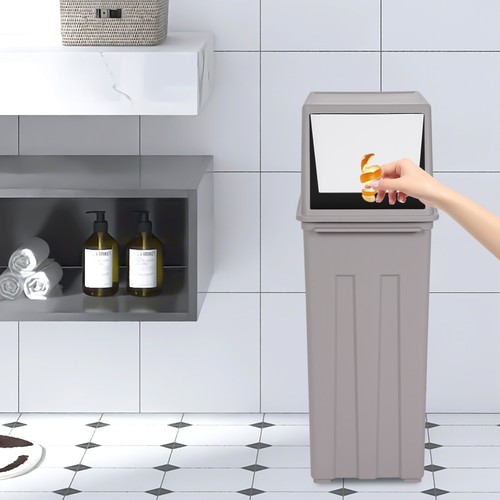 30L/8 Gallon Trash Can Slim Trash Can w/Cover Tall & Narrow Garbage Trash Bin | eBay