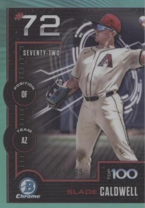 2025 Bowman - Bowman Scouts Top 100 Chrome Slade Caldwell #BTP-72 Aqua ...