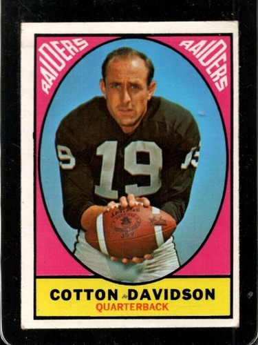 1967 TOPPS #107 COTTON DAVIDSON VG+ RAIDERS *XB37059 | eBay