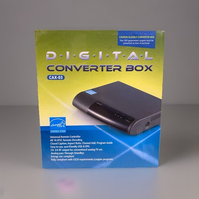 Digital Converter Box CAX-03 Universal NOS All 18 ATSC - SEALED | eBay