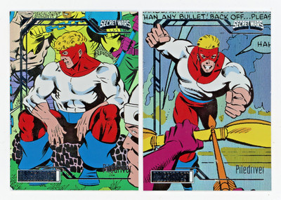 2024 Marvel Allegiance Secret Wars 1984 RAINBOW Base Character Pair PILEDRIVER | eBay