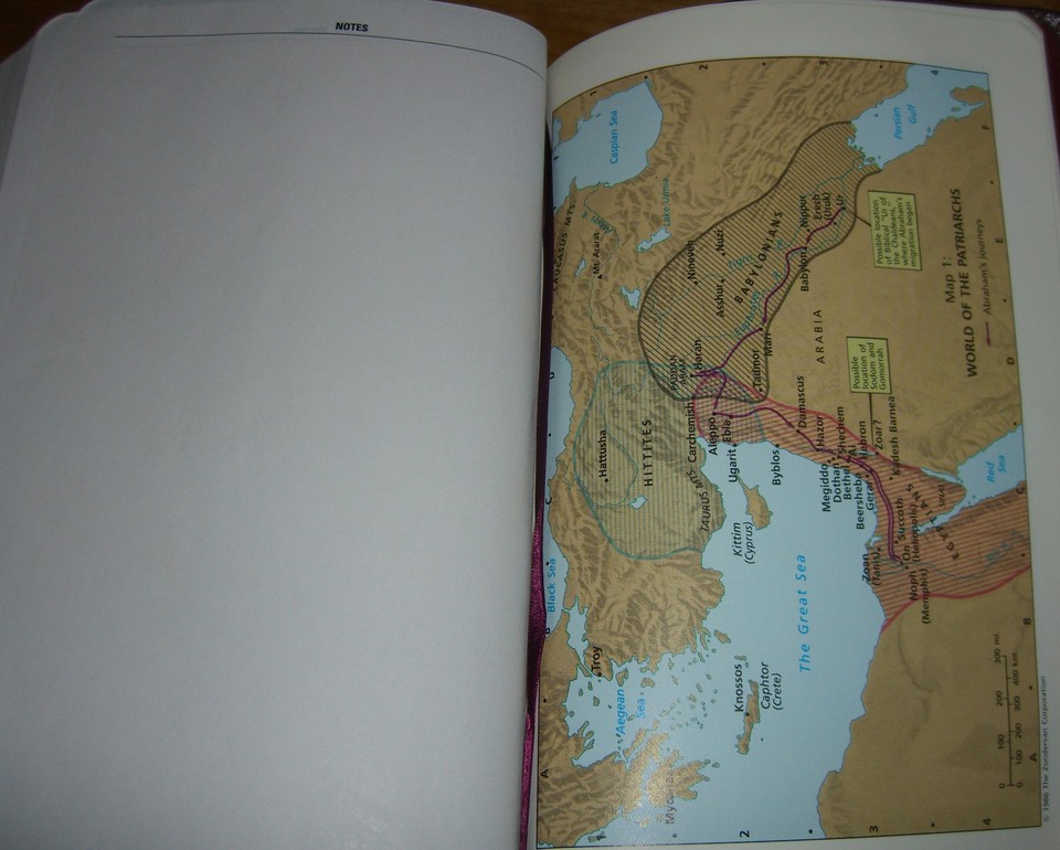 NIV Study Holy Bible10th Anniversary Red Letter Edition Maps Bonded ...