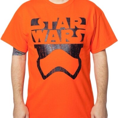 NEW (XL) Star Wars Orange First Order Stormtrooper Adult T-shirt, Black ...