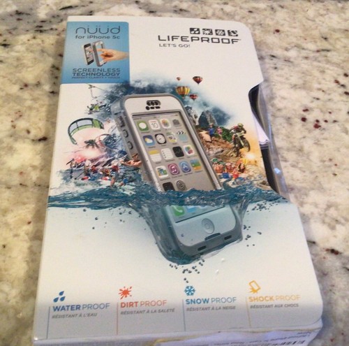 New Rare Box LifeProof iPhone 5C Phone NUUD Dirt Snow Waterproof Grey Case | eBay