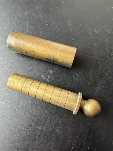Vintage Brass brass Powder Shooting Adjustable Measure Muzzleloader | eBay