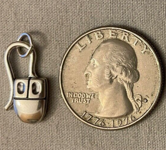 COMPUTER MOUSE Sterling Silver Jewelry Charm or Pendant | eBay