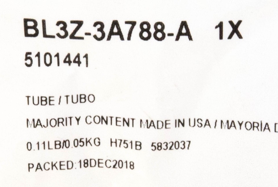 NEW OEM 11-14 Ford F150 4x4 IWE Hub Lock Vacuum Line Tube 3 Port Check ...
