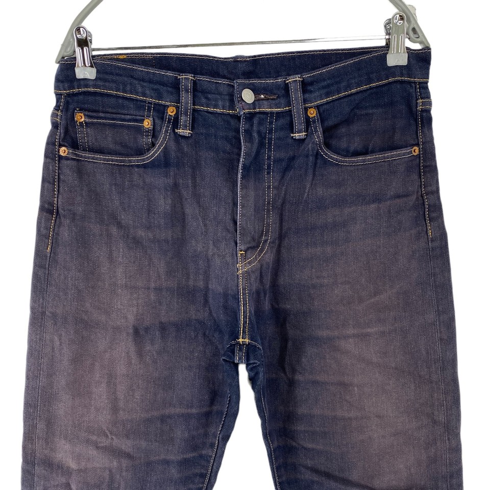 Levi's 522 Dark Purple Stretch Slim Tapered Fit Jeans Size W32 L32 ...