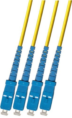 Direct Burial/Outdoor SC-SC 4-Strand Fiber Optic Cable Singlemode 9/125 ...