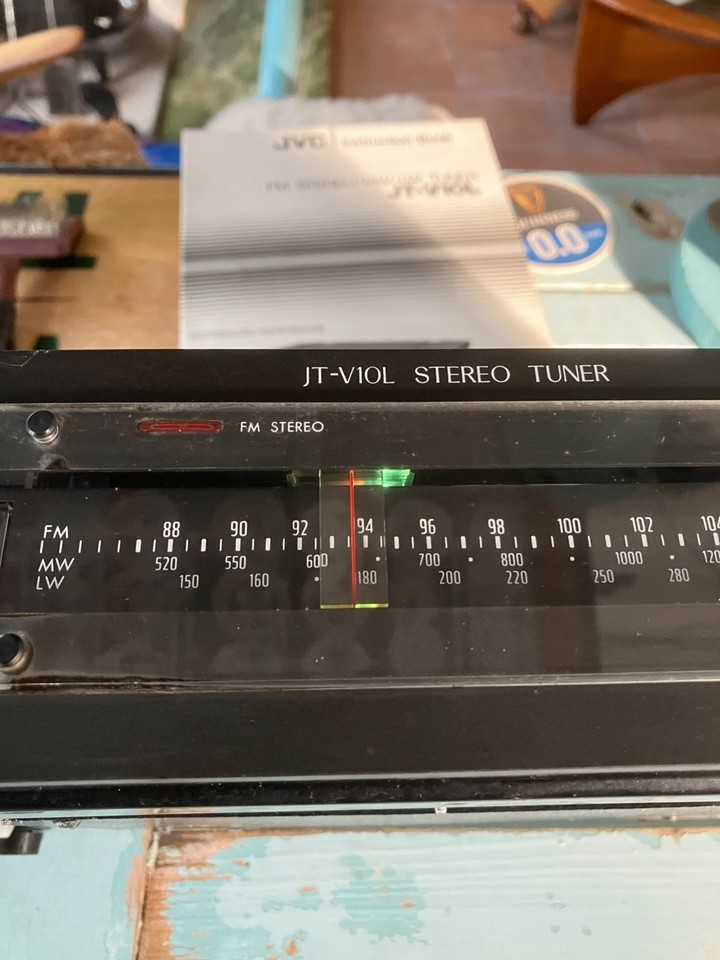 Vintage 1980s JVC FM/MW/LW Stereo tuner JT-V10L with manual. | eBay UK