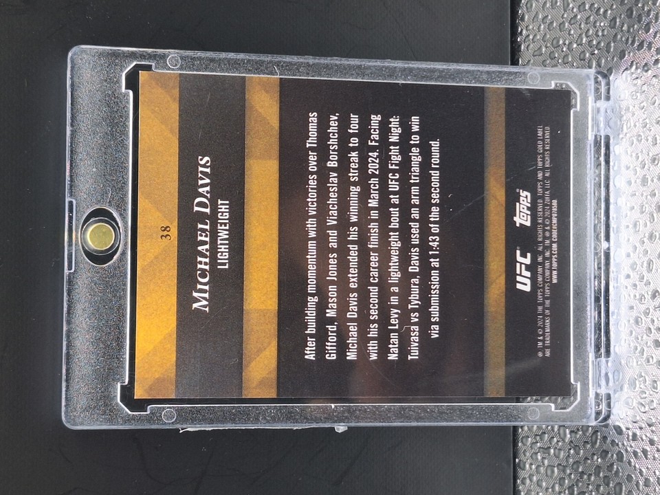 2024 Topps Gold Label UFC Michael Davis Rookie Card Blue 19/50 ...