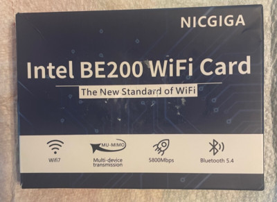 INTEL Wi-Fi 7 BE200 Intel Wi-Fi Card 7 Series, Windows 11, 10*, Linux ...