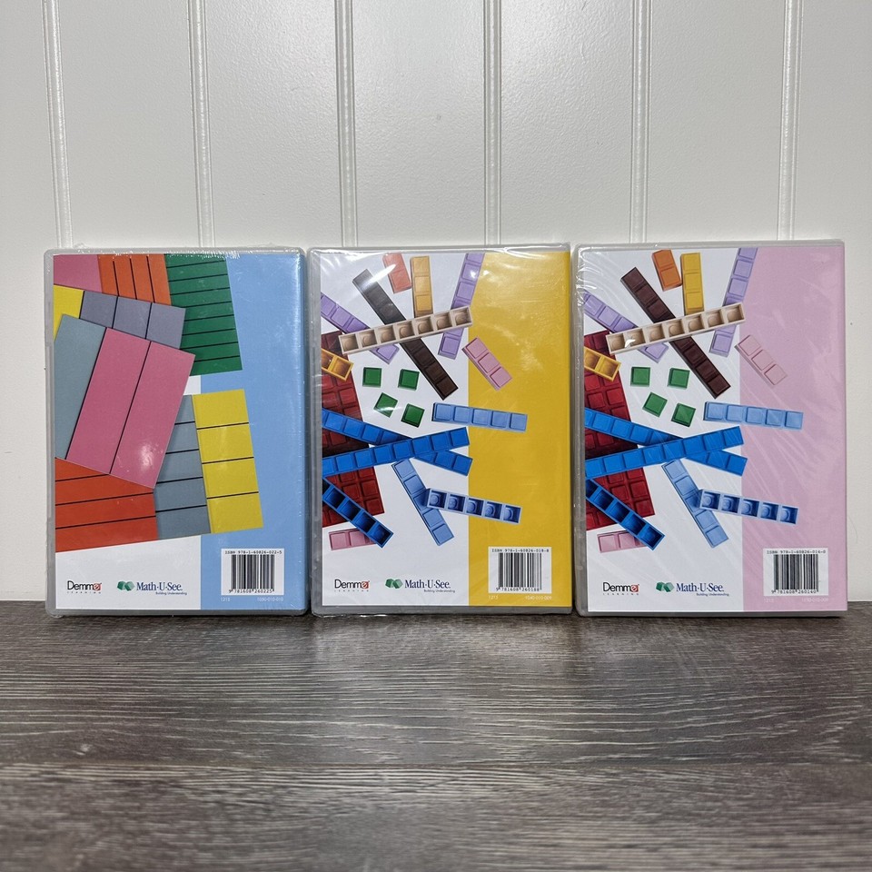 Math U See Lot of 4 DVDs Beta Gamma Delta Epsilon Milultiply Division ...