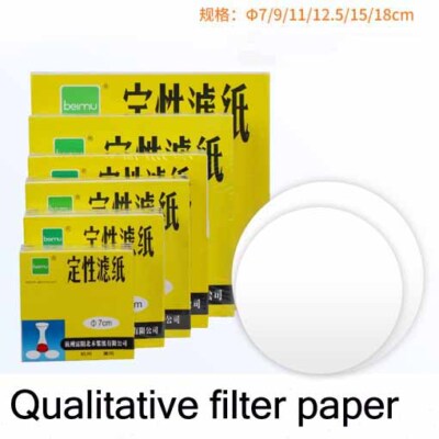 Chemistry Filter paper Qualitative Lab glassware 100pcs Bottles ...