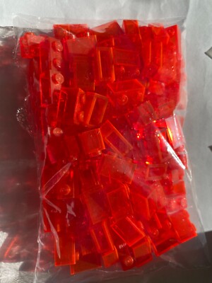 LEGO-NEW- #3004-TRANS NEON ORANGE-1 X 2 BRICK-5 BRICKS | eBay