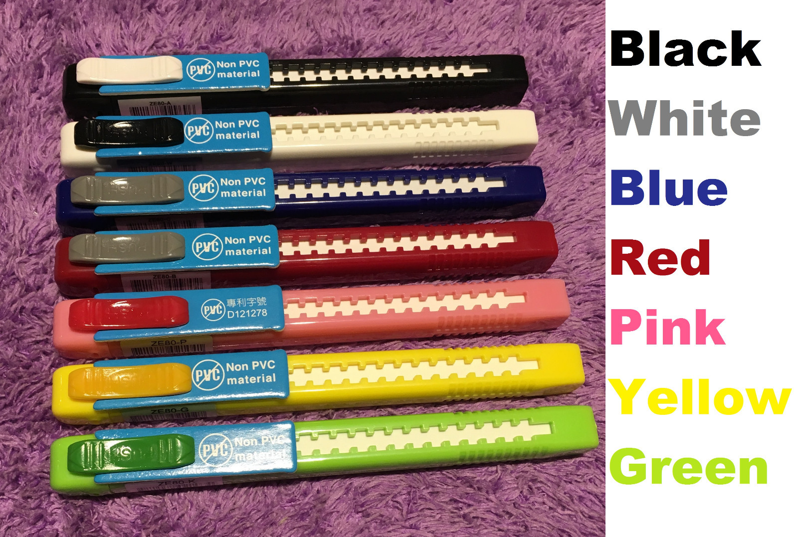 Pentel Mechanical Clic Eraser Pen Style CLICKER Retractable Thin Choose ...