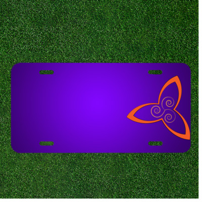 Custom Personalized License Plate With Add Names To Triangle Celtic ...