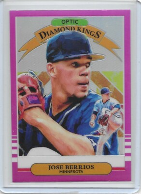 2019 Donruss Diamond Kings Optic Pink Prizm #7 Jose Berrios Minnesota ...
