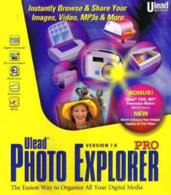 Ulead Photo Explorer 7 Pro PC CD digital image media manager organizer ...