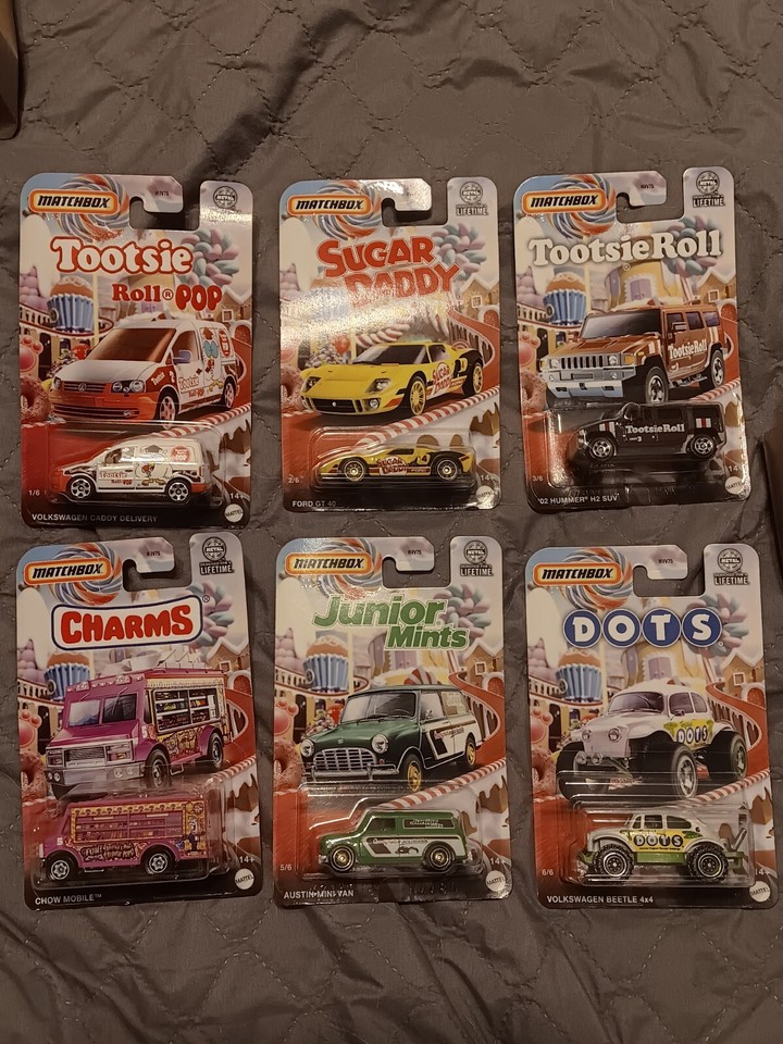 Matchbox 1:64 Candy Food Series 6 Cars Set A Case | eBay