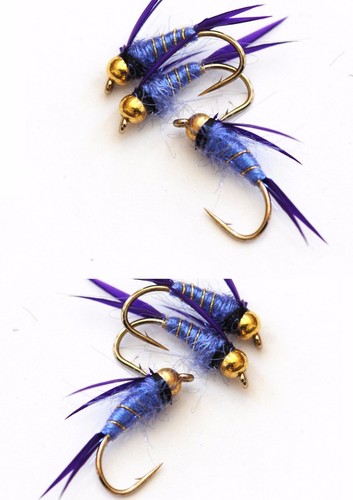 Purple Prince Nymph Top Quality Trout Fly Fishing Flies Assorted Sizes ...