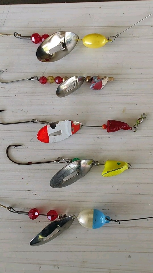 #665 Vintage Weight Forward Spinners,Unusual June Bug Blades (Lot of 10 ...