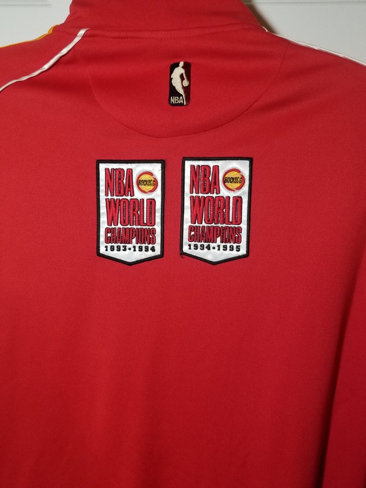Vintage Adidas Houston Rockets 1994 1995 NBA World Champions Sz XL RARE ...