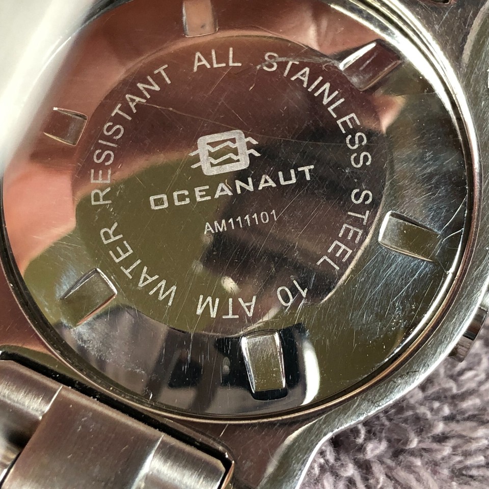 Oceanaut Men AM111101 Pacha Cobra Chronograph Stainless 41mm Quartz Watch 8" | eBay