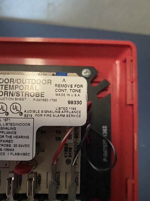 Honeywell 757-7a-t Temporal Horn/strobe 24v Dc Red (XLS7577AT) for sale ...