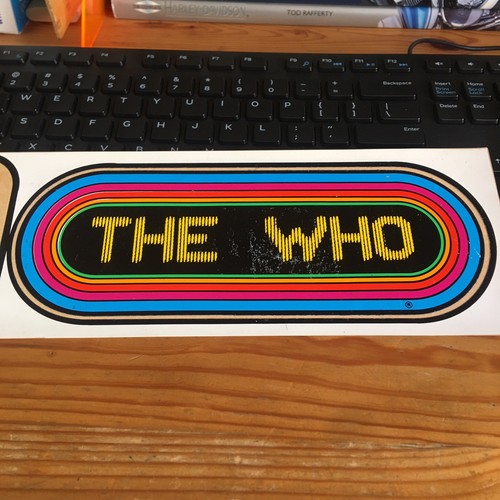 The Who ⬆️Original KLOS 95.5 Vintage 80's Bumper Sticker. Slight Wear ...