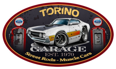 1970 1971 Ford Torino Fastback Garage Sign Wall Art Graphic Sticker | eBay