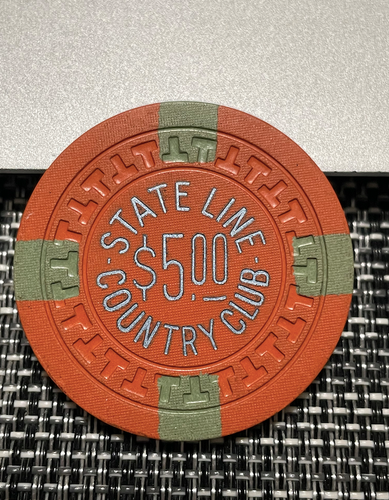 $5 STATE LINE COUNTRY CLUB CASINO CHIP POKER CHIP GAMBLING LAS VEGAS ...