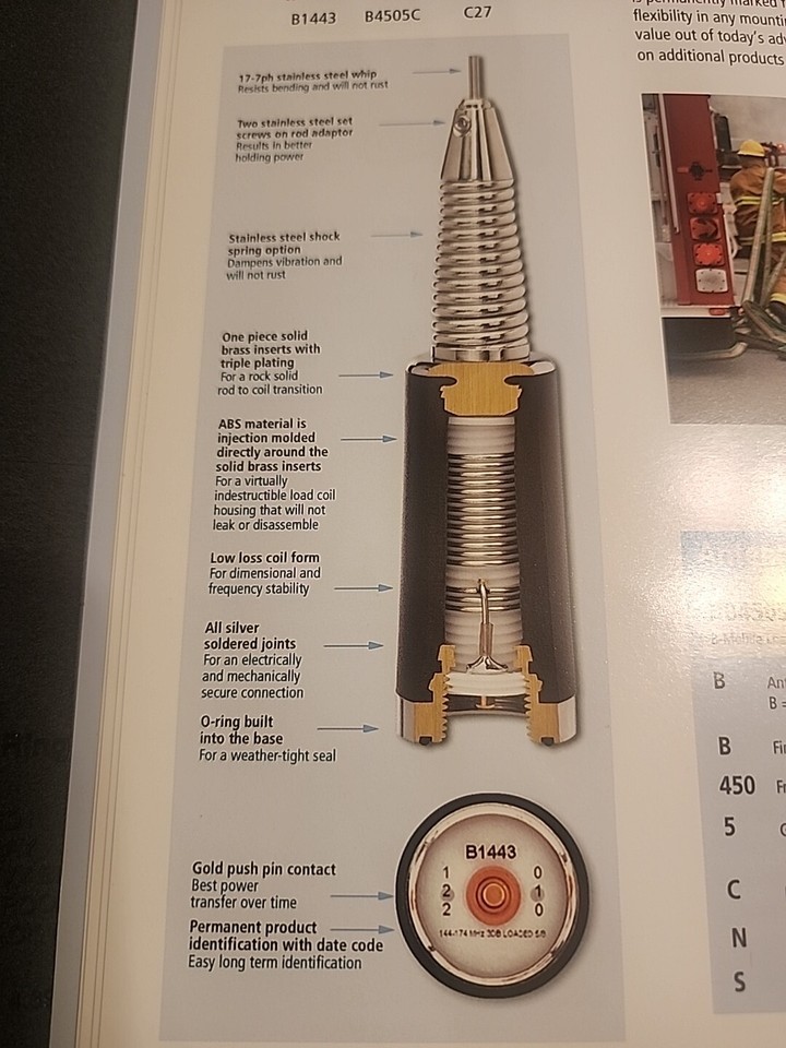 Laird 5.5 Premium GMRS NMO Magnetic Mount Mobile Antenna NOT CHINA JUNK ...