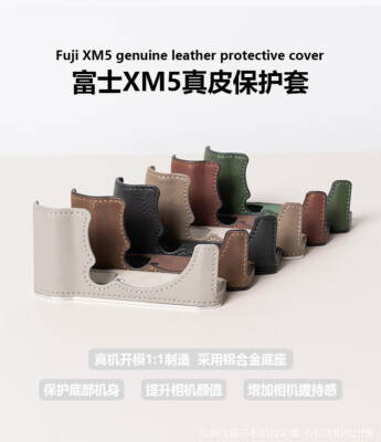 Retro Genuine Real Leather Handmade Camera Half Case Bag Cover For ...