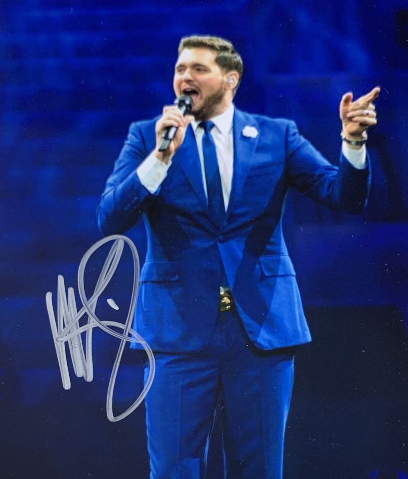 Legendary Crooner & The Voice Judge Michael Buble Signed Autographed ...