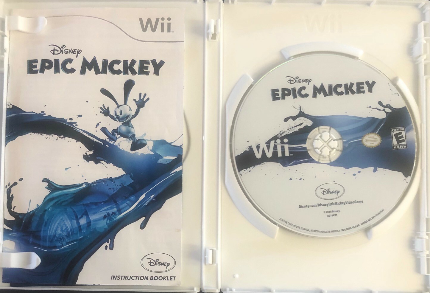Disney Epic Mickey - Nintendo Wii - Complete w/ Manual Tested ...