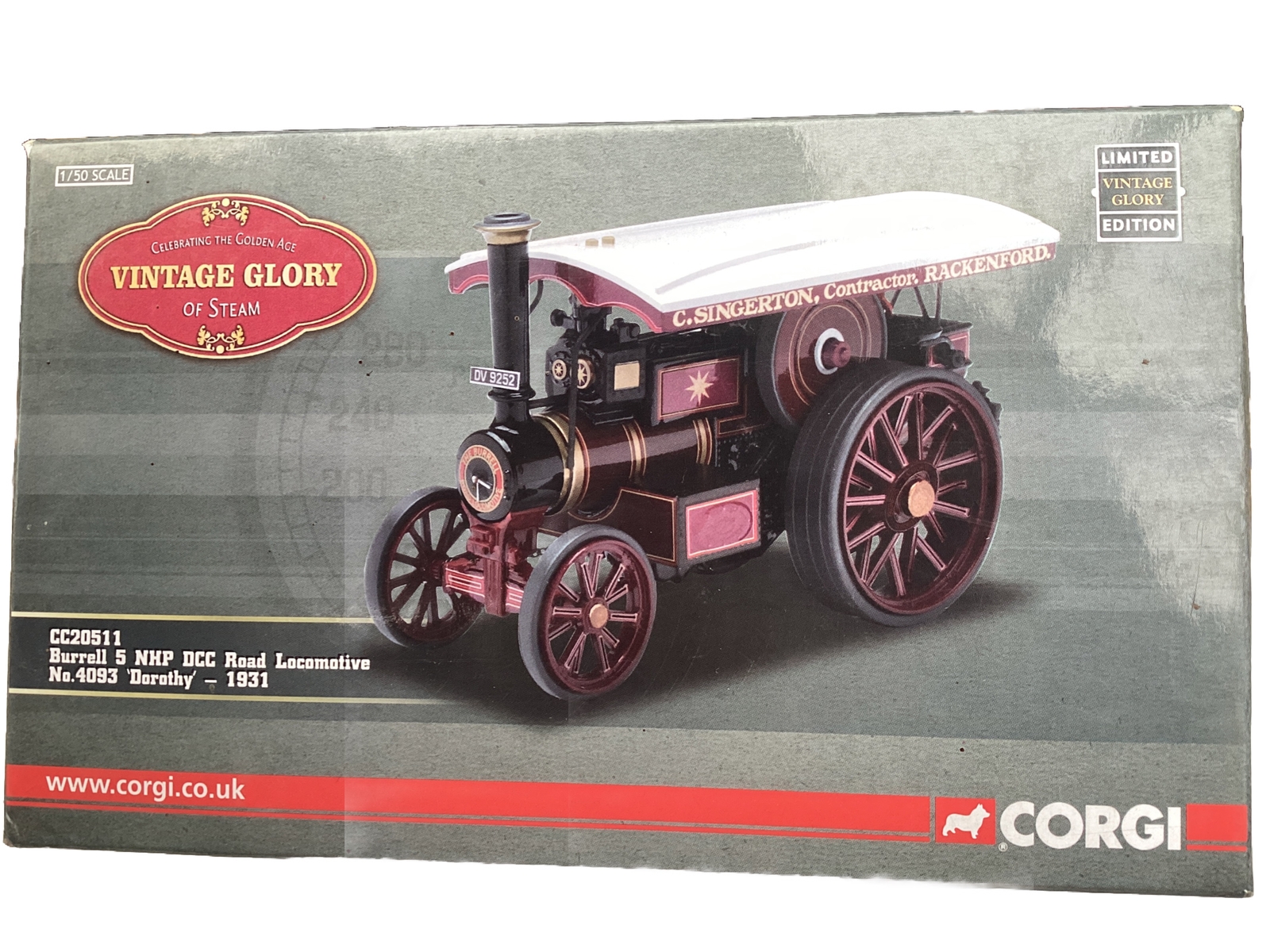 Corgi Vintage Glory Burrell 5 NHP DCC Road Locomotive No 4093 Dorothy ...