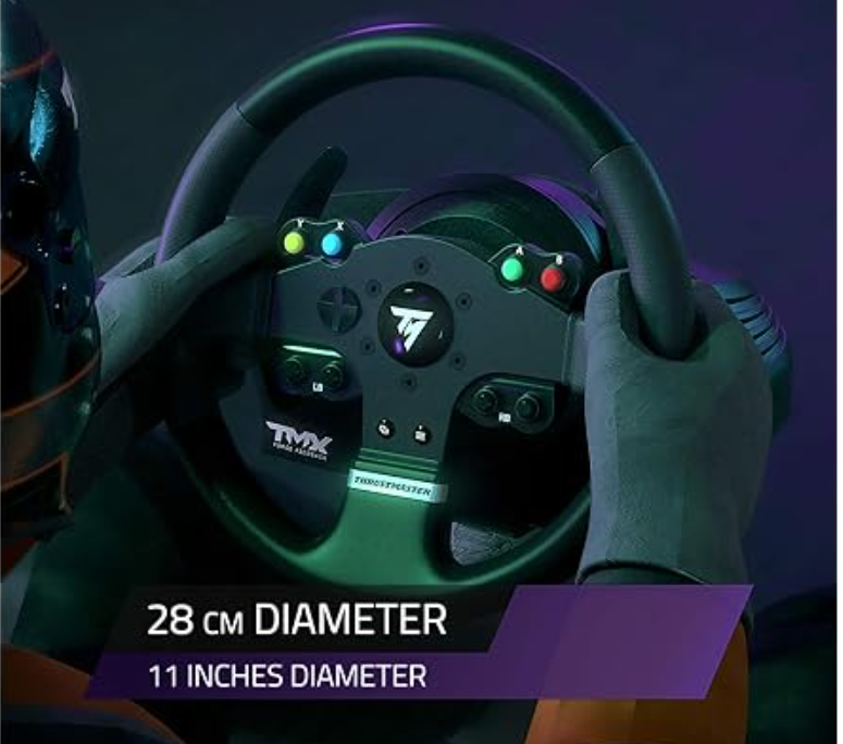 ThrustMaster TMX Racing Wheel with force feedback and racing pedals NEW ...