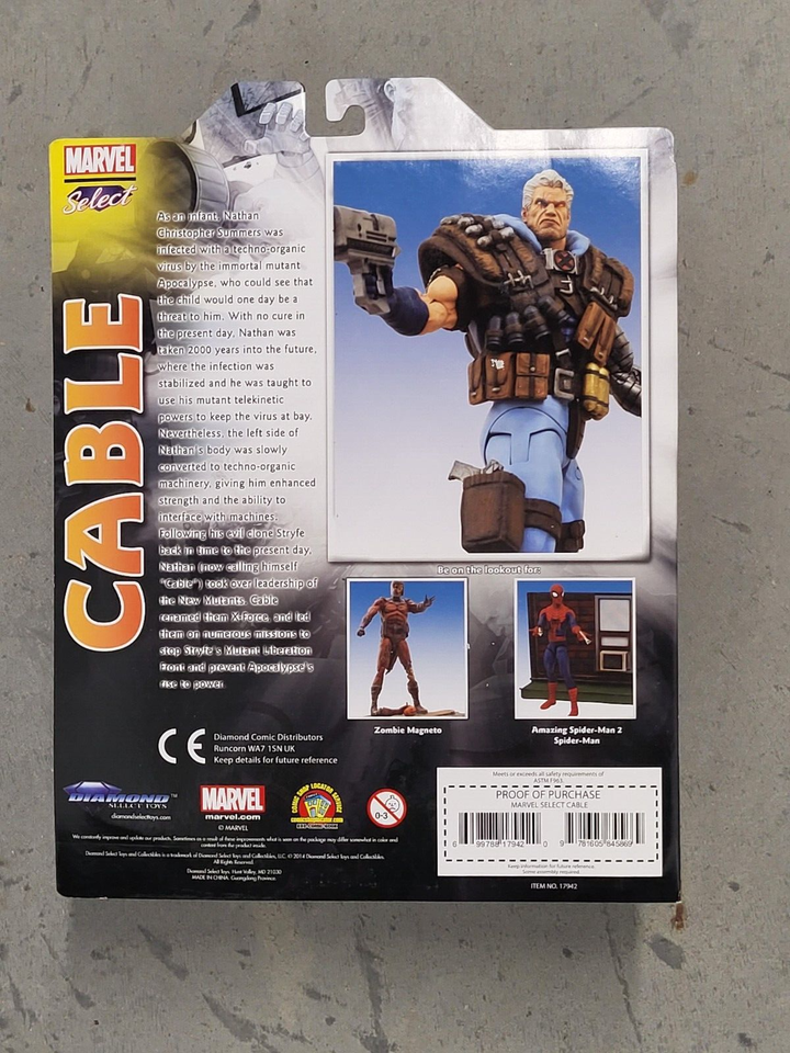Cable Marvel Select Action Figure Diamond Select Toys X-Force NEW ...