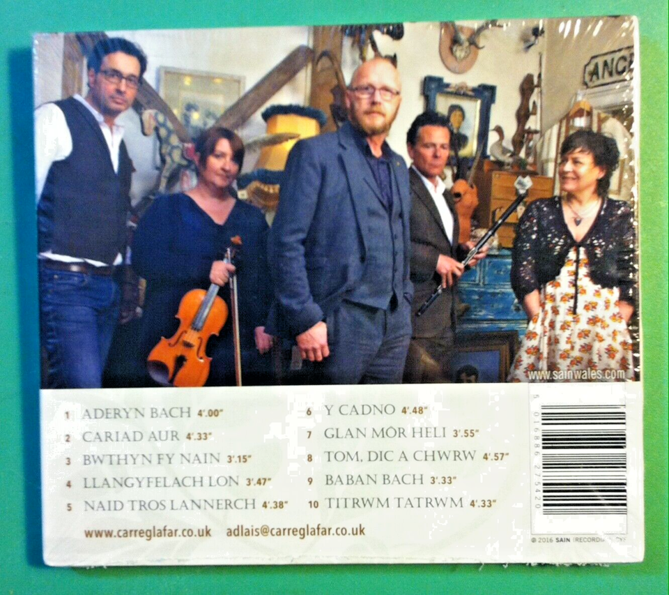 2016 🔥CARREG LAFAR🔥 New Sealed CD *Aur* Welsh Folk Music Fiddle Flute ...