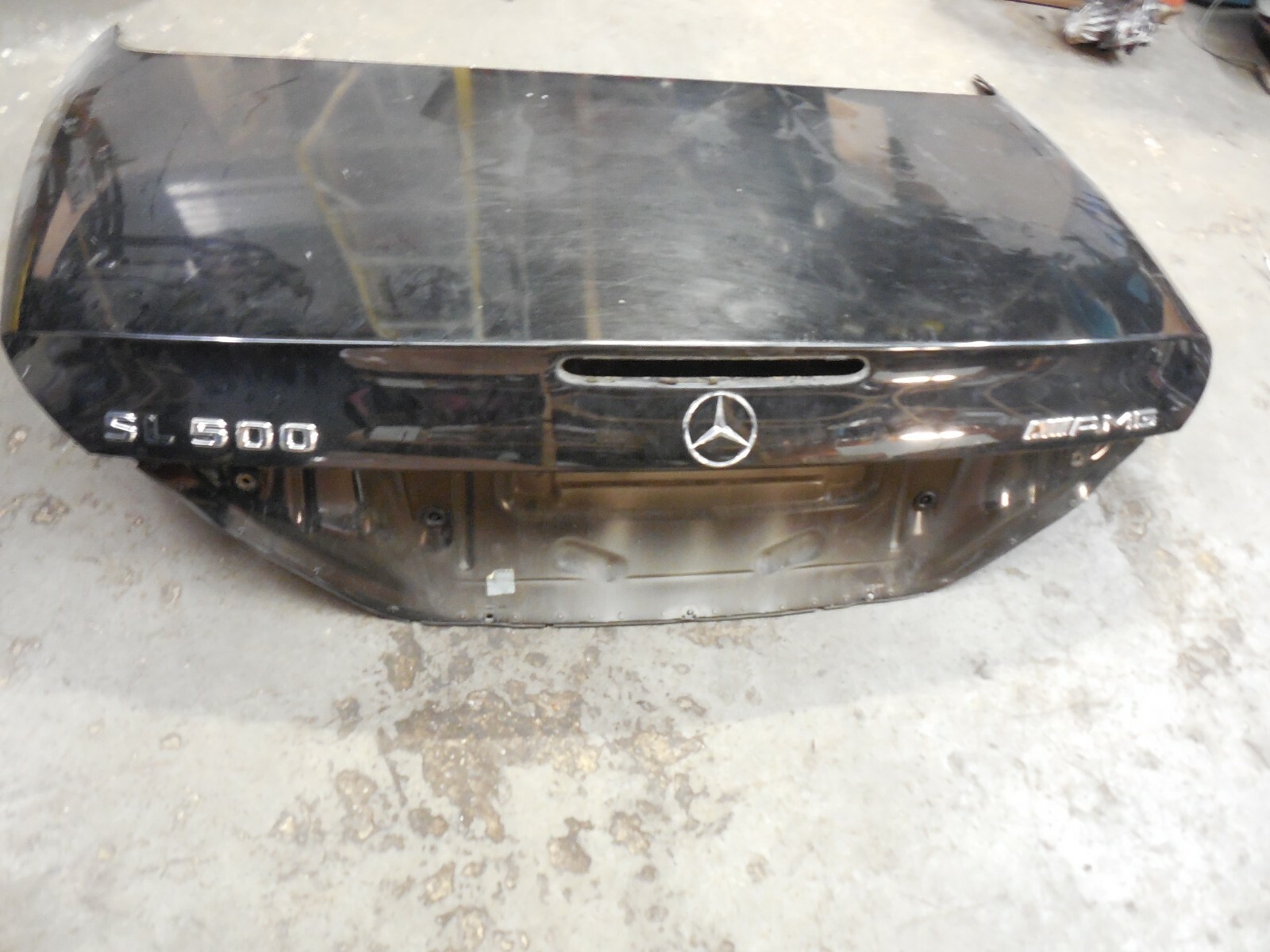 03-06 Mercedes R230 SL500 Black Trunk Lid Body Panel Shell 2307500675 ...