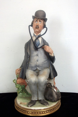 Giuseppe Cappe 'Worried Doctor' Capodimonte Sculpture | eBay